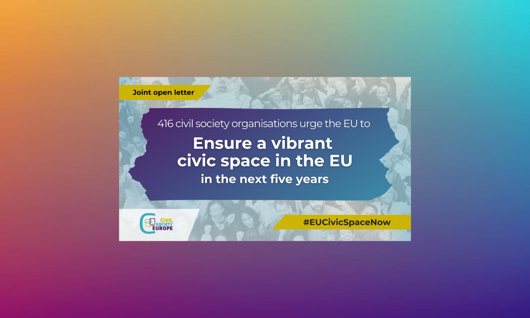 Civil Society Europe | Open letter: Ensuring a vibrant civic space in ...