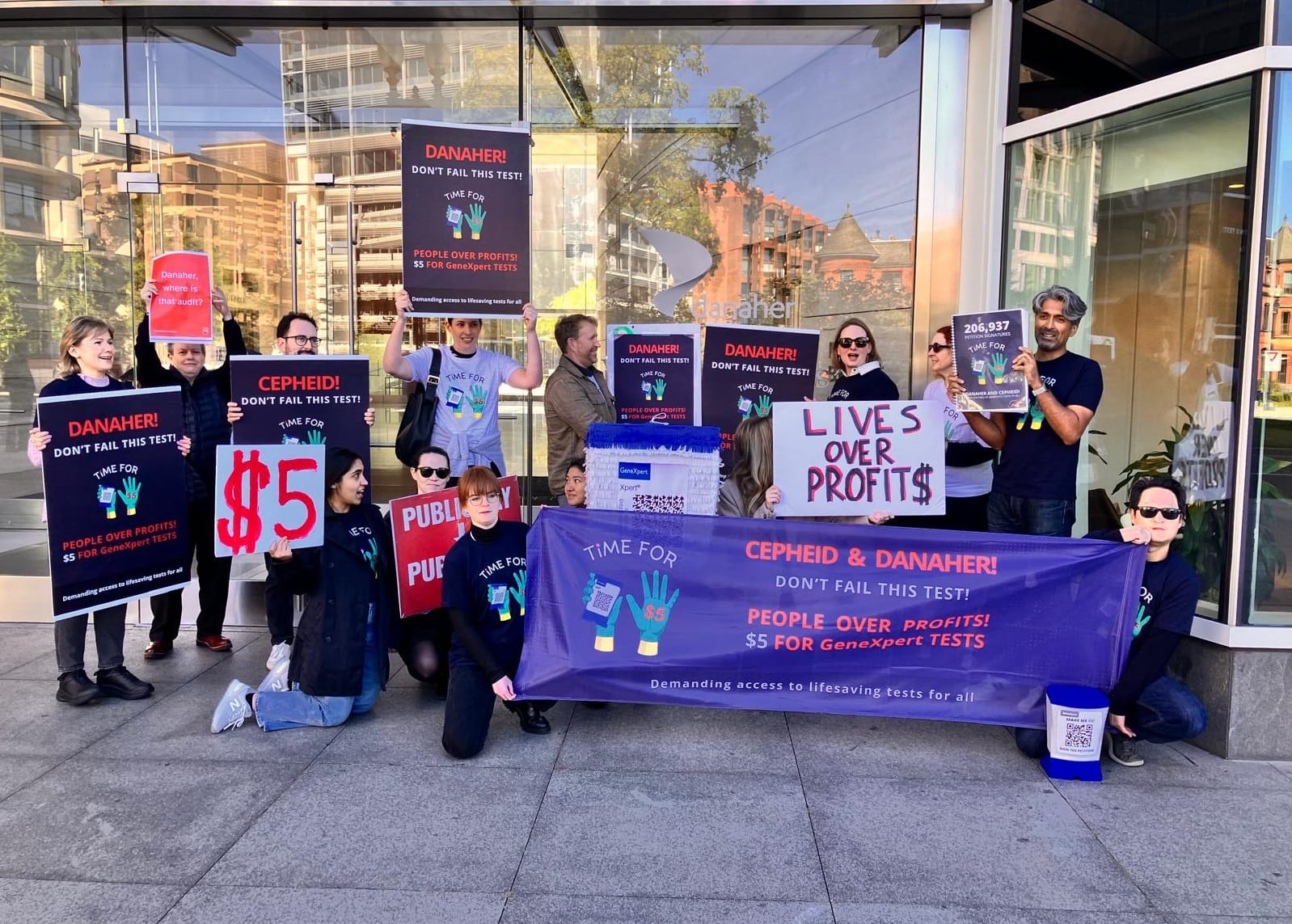 ‘Time for $5’ campaign delivers 206,937 signatures to danaher demanding ...